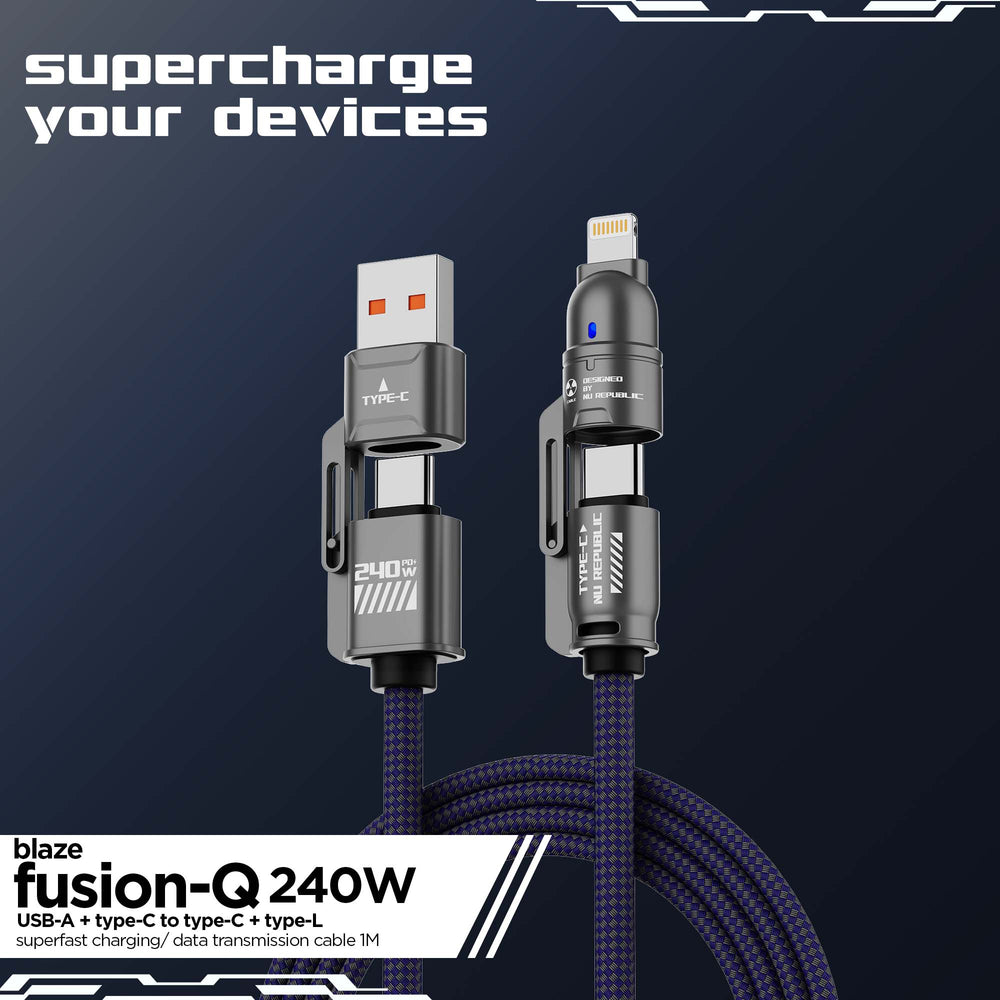 Blaze Fusion-Q 240W 4 in 1 Cable