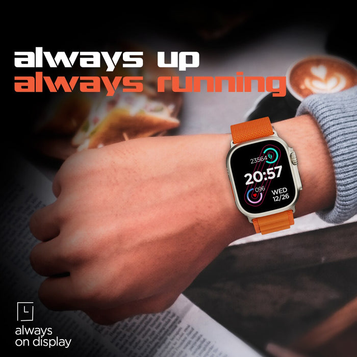 Nu Republic Creed Ultra Smartwatch with 2.0" HD IPS Display, BT Calling ...