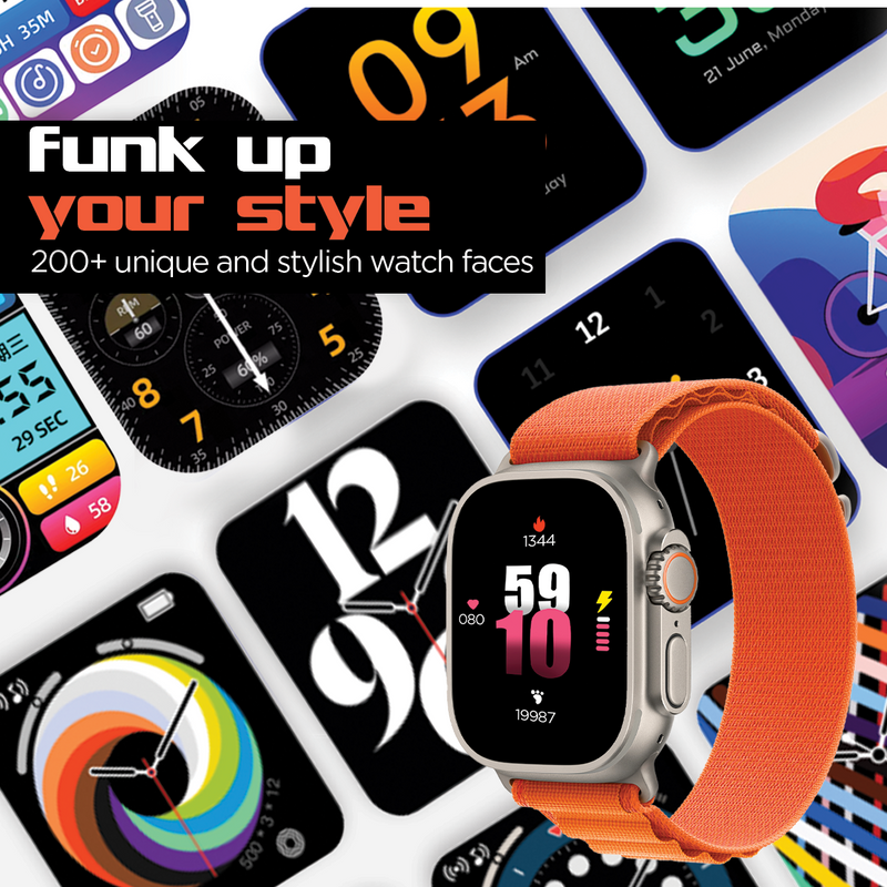 Nu Republic Creed Ultra Smartwatch with 2.0" HD IPS Display, BT Calling ...