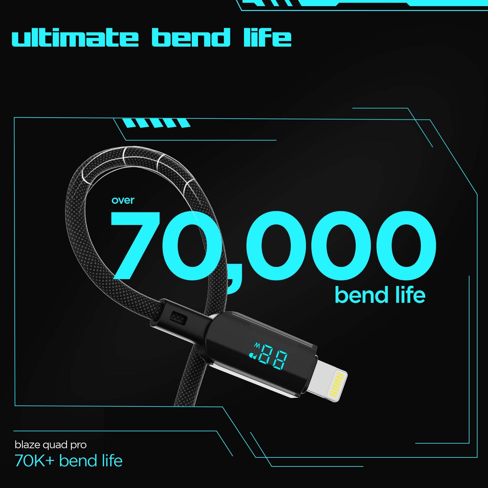 Blaze Fusion Spot LED Display Cable (Type-C to Type-L)