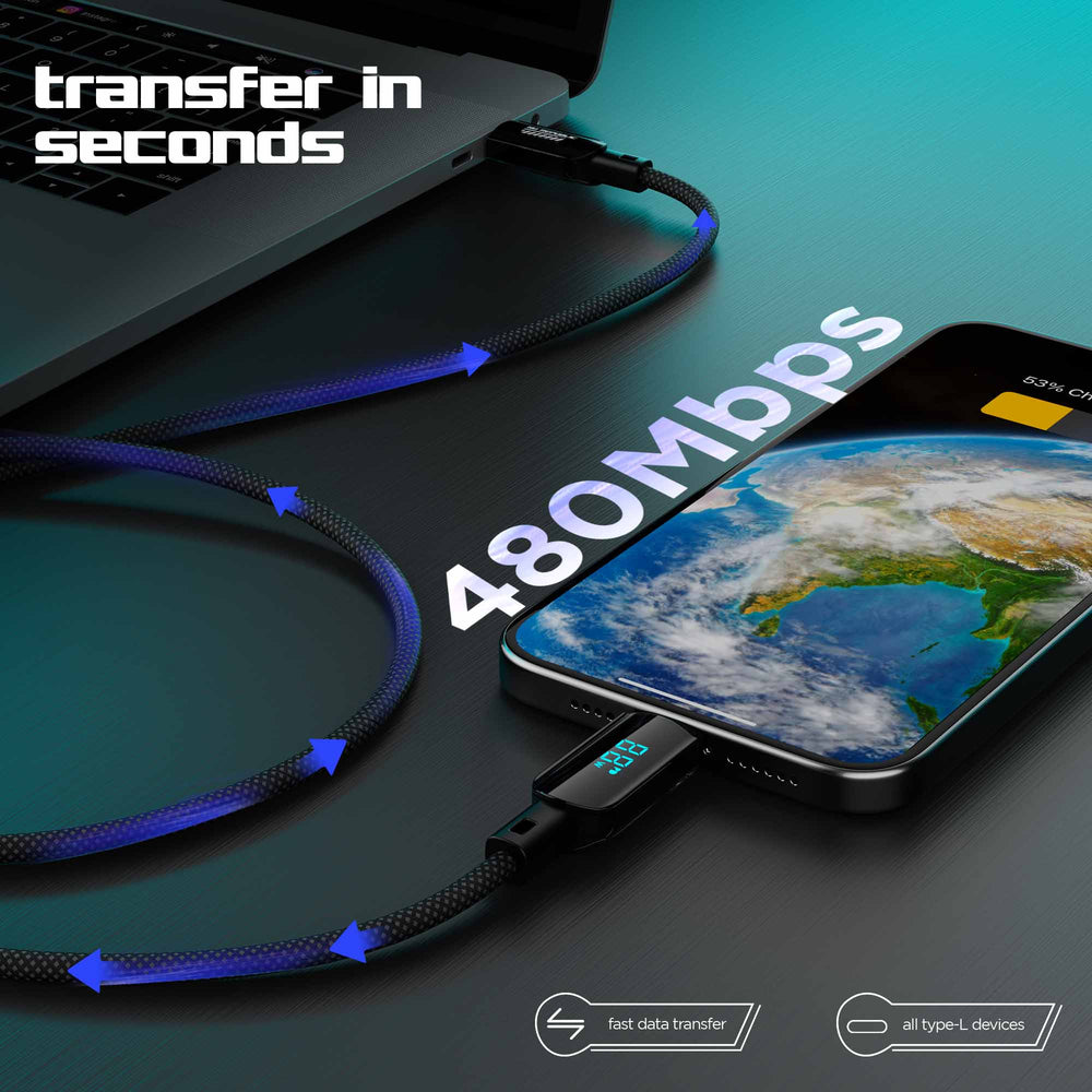 Blaze Fusion Spot LED Display Cable (Type-C to Type-L)