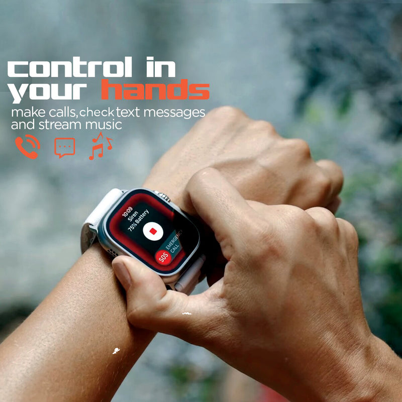 Nu Republic Creed Ultra Smartwatch with 2.0" HD IPS Display, BT Calling ...