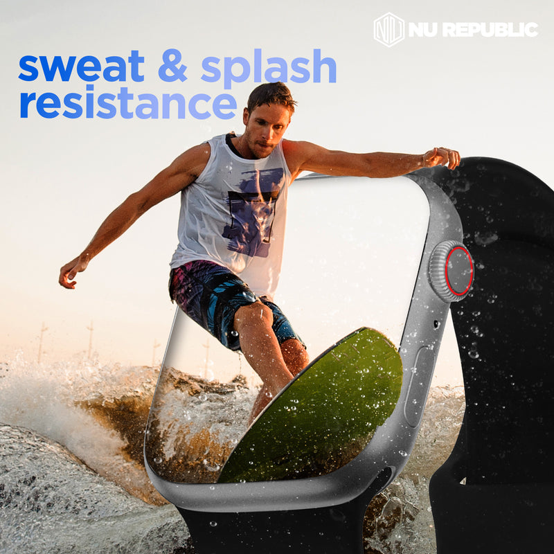 Nu Republic Impulse Smartwatch with 1.9" HD Curved Display, BT Calling ...