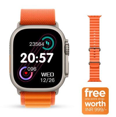 Nu Republic Creed Ultra Smartwatch with 2.0" HD IPS Display, BT Calling ...